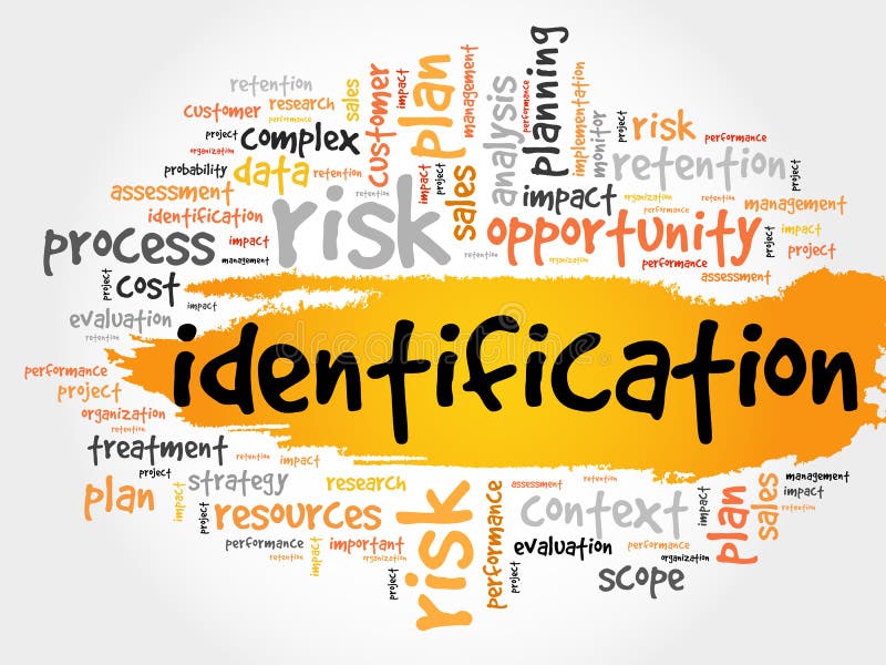 Word Cloud with Identification Related Tags Stock Illustration ...