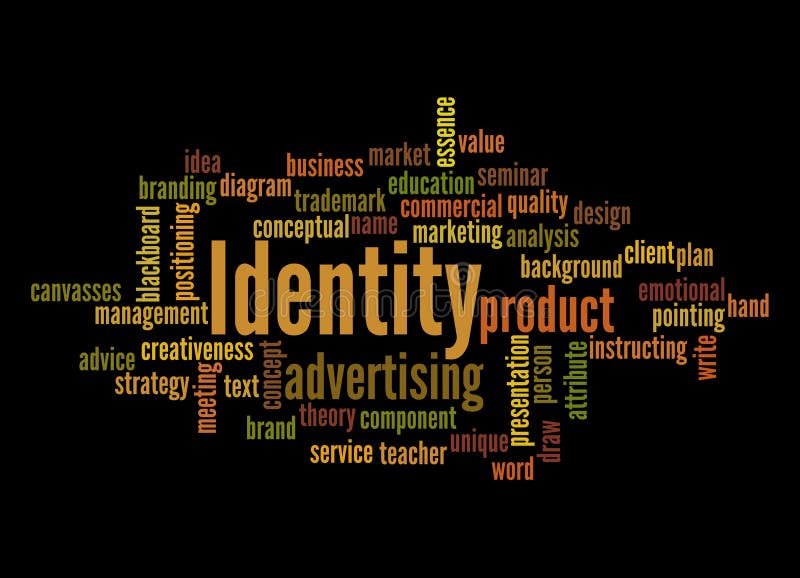 Word Cloud with IDENTITY Concept Stock Illustration - Illustration of ...
