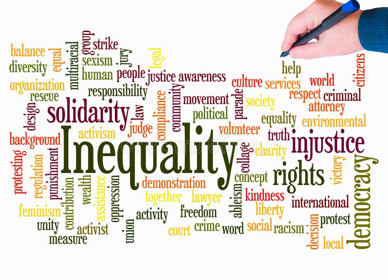 Word Cloud with INEQUALITY Concept Create with Text only Stock Image ...