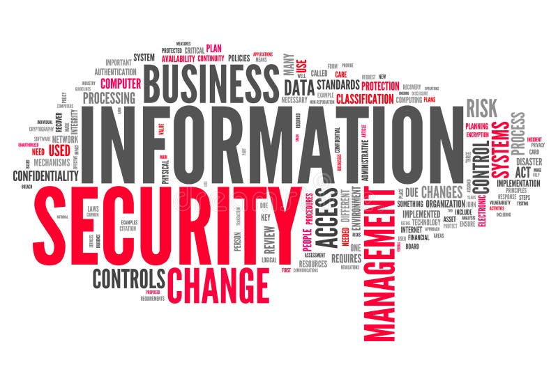 Word Cloud Information Security Stock Illustration - Illustration of ...