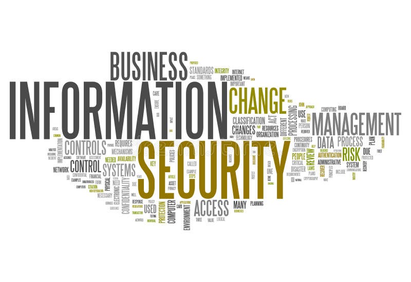 Word Cloud Information Security Stock Illustration - Illustration of ...