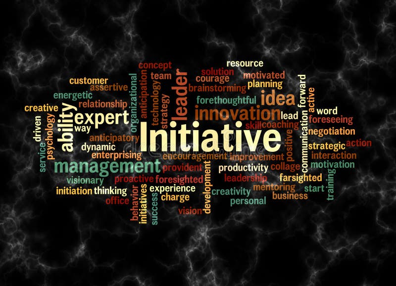 Word Cloud with INITIATIVE Concept Create with Text only Stock ...