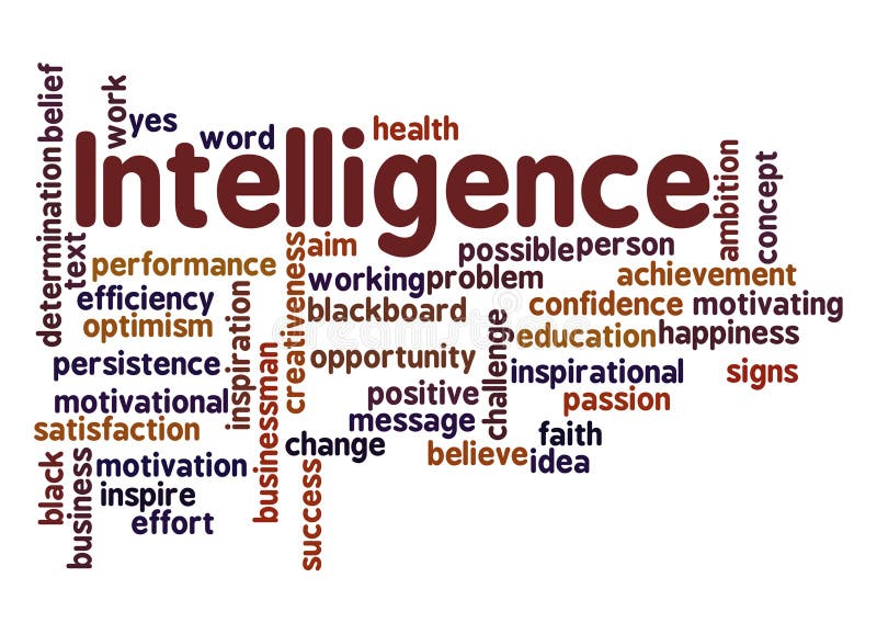 Word Cloud with INTELLIGENCE Concept Stock Illustration - Illustration ...