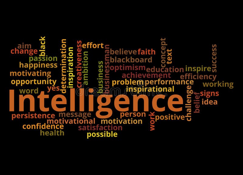 Word Cloud with INTELLIGENCE Concept Stock Illustration - Illustration ...