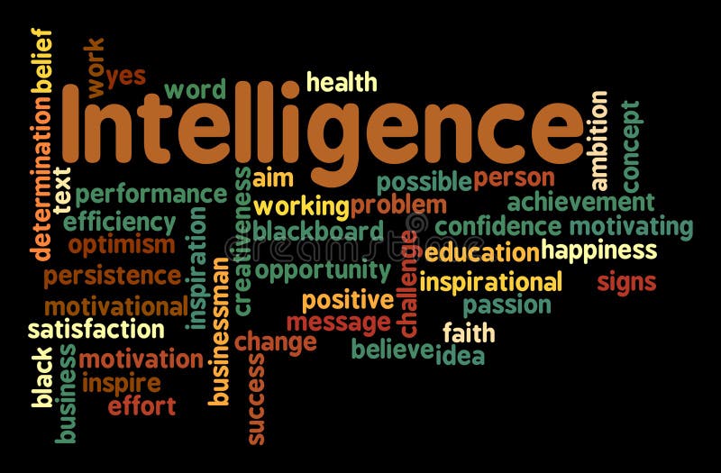 Word Cloud with INTELLIGENCE Concept Stock Illustration - Illustration ...