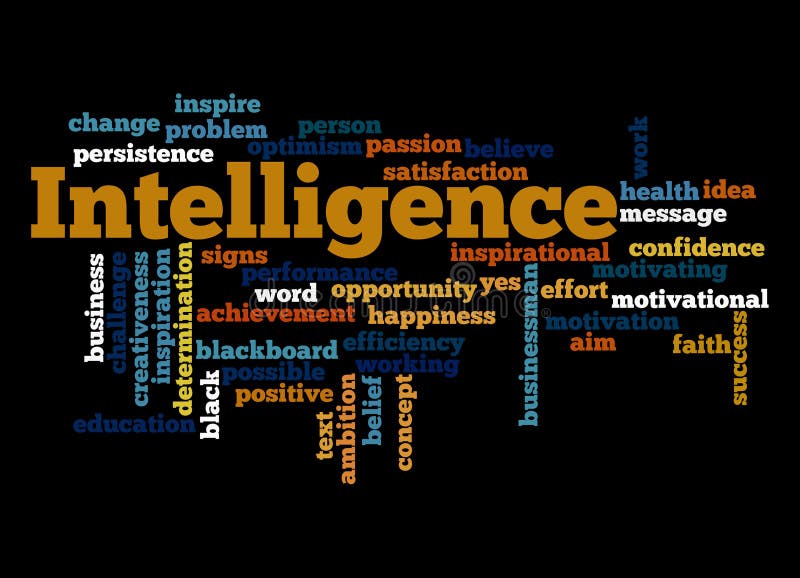 Word Cloud with INTELLIGENCE Concept Stock Illustration - Illustration ...