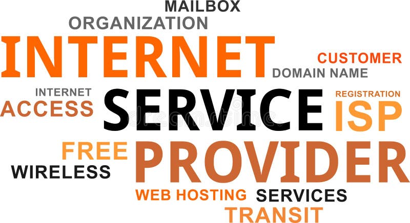 Word Cloud - Internet Service Provider Stock Vector - Illustration of ...
