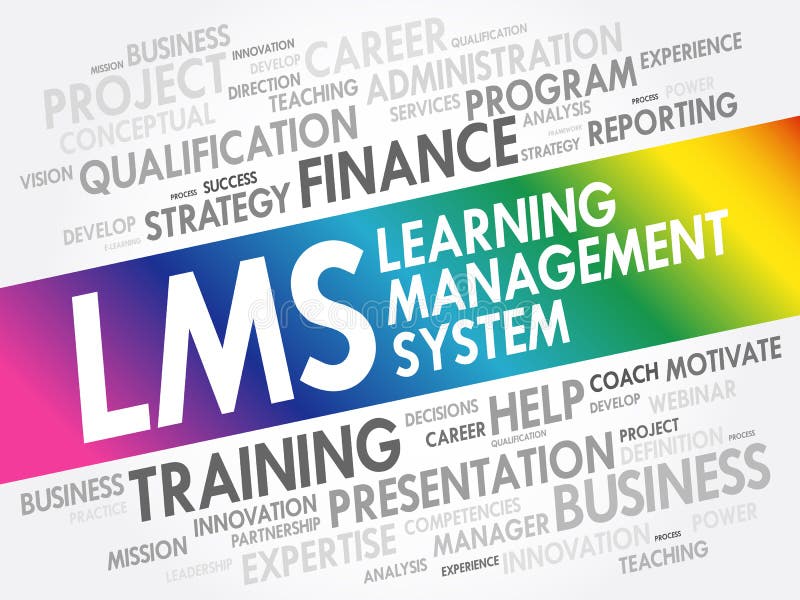 Word Cloud of Learning Management System (LMS Stock Illustration ...