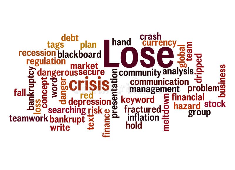 Word Cloud with LOSE Concept Stock Illustration - Illustration of ...