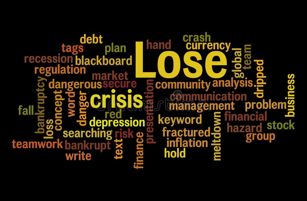 Word Cloud with LOSE Concept Stock Illustration - Illustration of ...