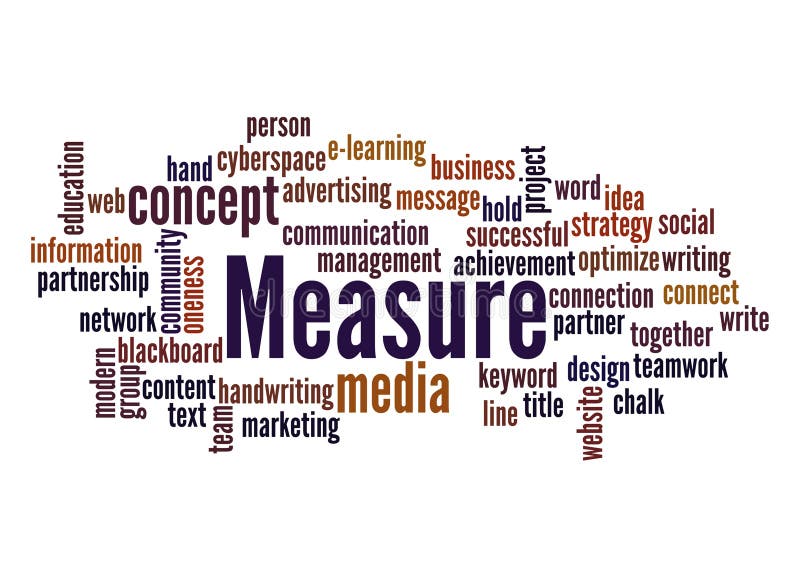 Word Cloud with MEASURE Concept Stock Illustration - Illustration of ...