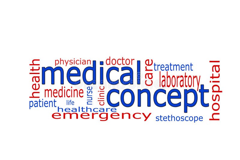 Word Cloud - Medical Concept Stock Illustration - Illustration of ...