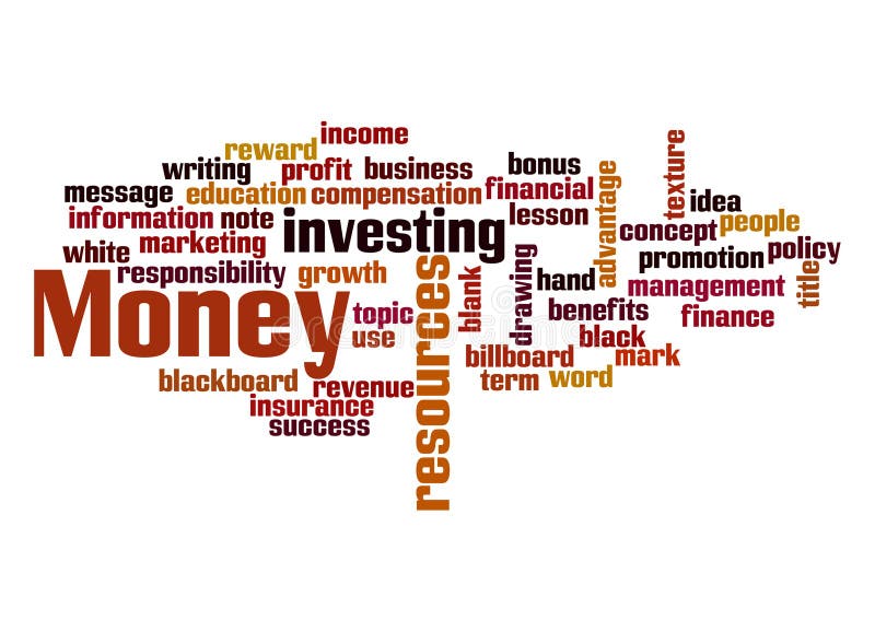 Word Cloud with MONEY Concept Stock Illustration - Illustration of ...