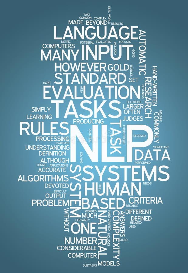 Word Cloud NLP stock illustration. Illustration of collage - 115654829