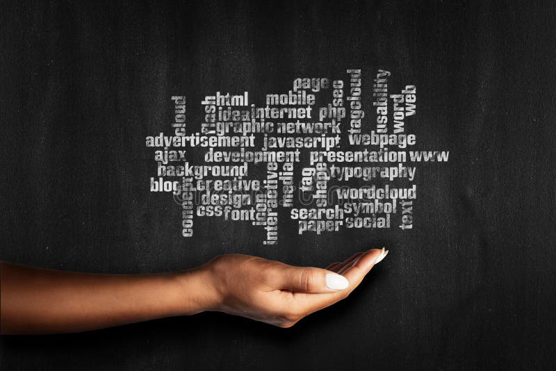 Word Cloud with Open Source Stock Image - Image of programming ...