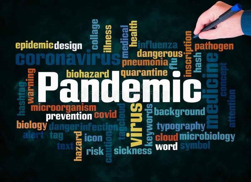 Word Cloud with PANDEMIC Concept Create with Text only Stock Image ...