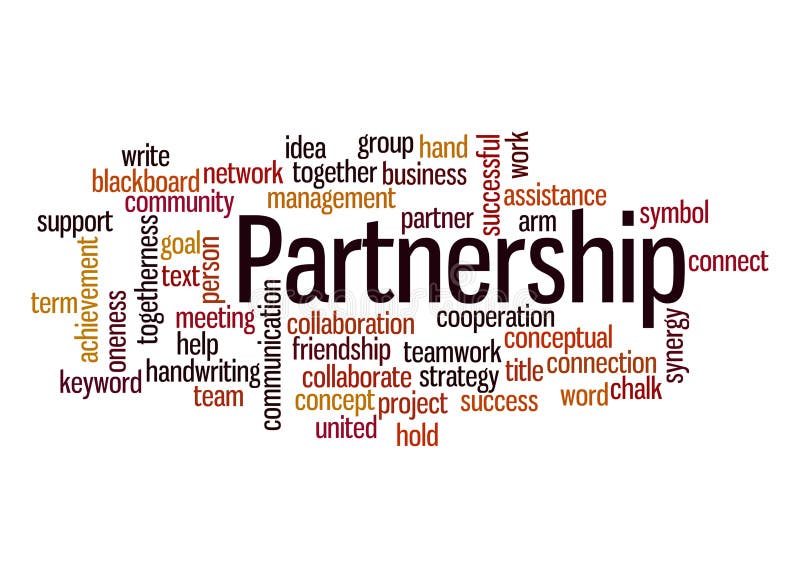 Word Cloud with PARTNERSHIP Concept Stock Photo - Image of community ...