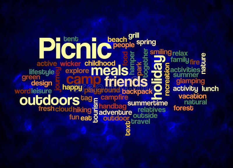 Word Cloud with PICNIC Concept Create with Text only Stock Illustration ...