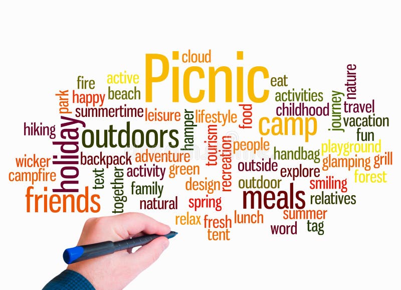 Word Cloud with PICNIC Concept Create with Text only Stock Image ...