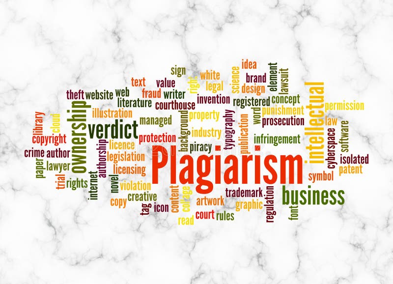 Word Cloud with PLAGIARISM Concept Create with Text only Stock ...