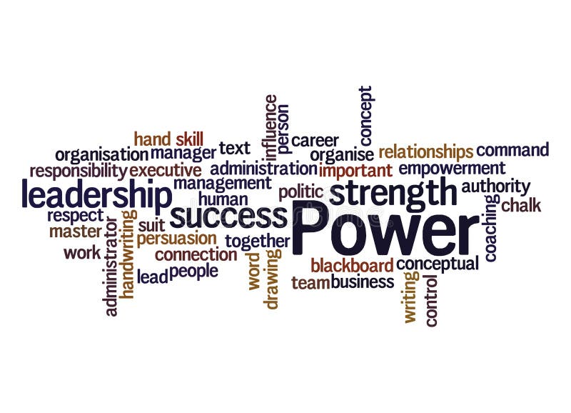Word Cloud with POWER Concept Stock Illustration - Illustration of ...