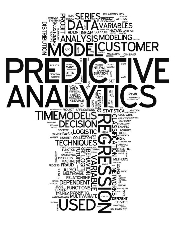Word Cloud Predictive Analytics Stock Illustration - Illustration of ...