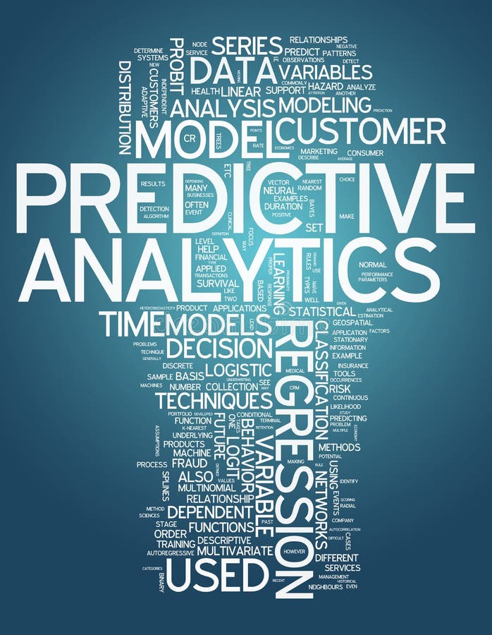 Word Cloud Predictive Analytics Stock Illustration - Illustration of ...
