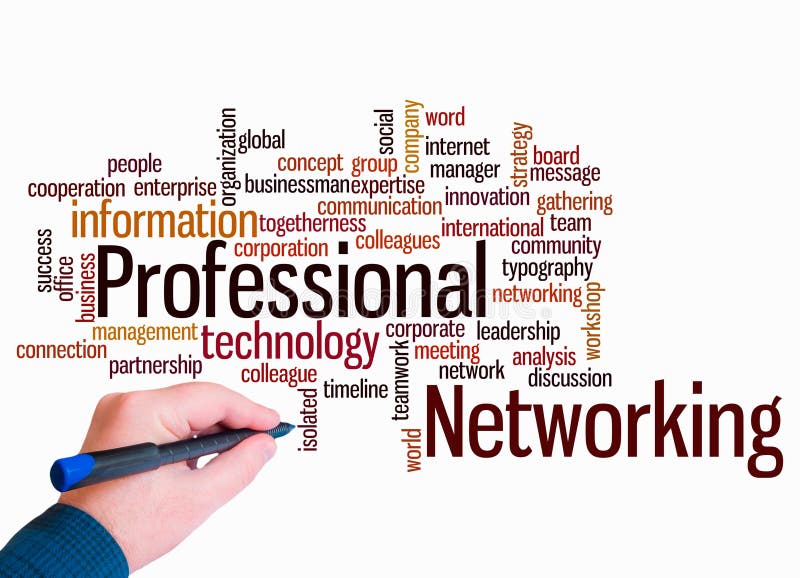 Word Cloud with PROFESSIONAL NETWORKING Concept Create with Text only ...
