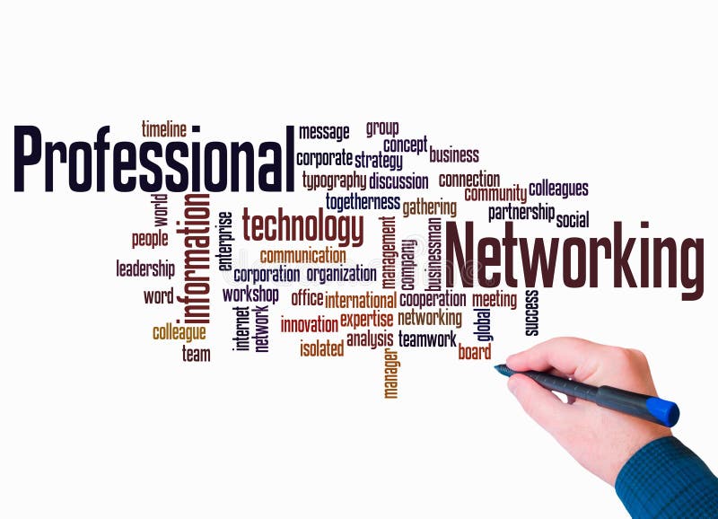 Word Cloud with PROFESSIONAL NETWORKING Concept Create with Text only ...