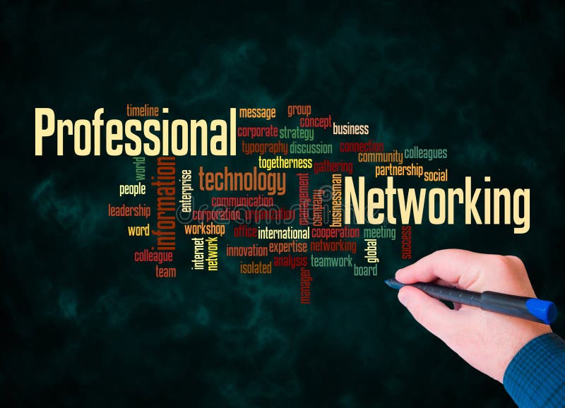 Word Cloud with PROFESSIONAL NETWORKING Concept Create with Text only ...