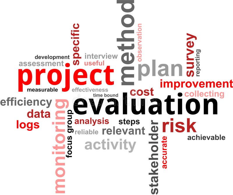 Word Cloud - Project Evaluation Stock Vector - Illustration of ...