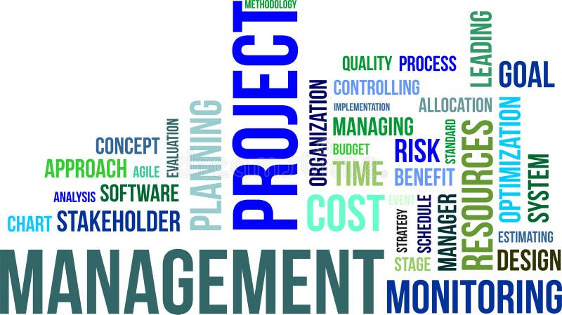 Word Cloud - Project Management Stock Vector - Illustration of planning ...