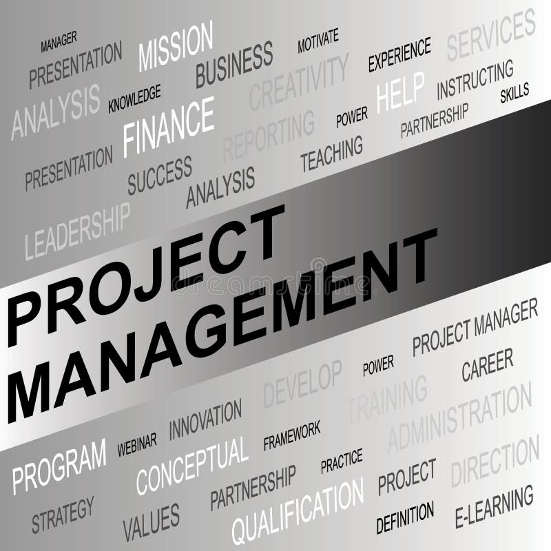 Word Cloud of Project Management Related Items. Stock Vector ...