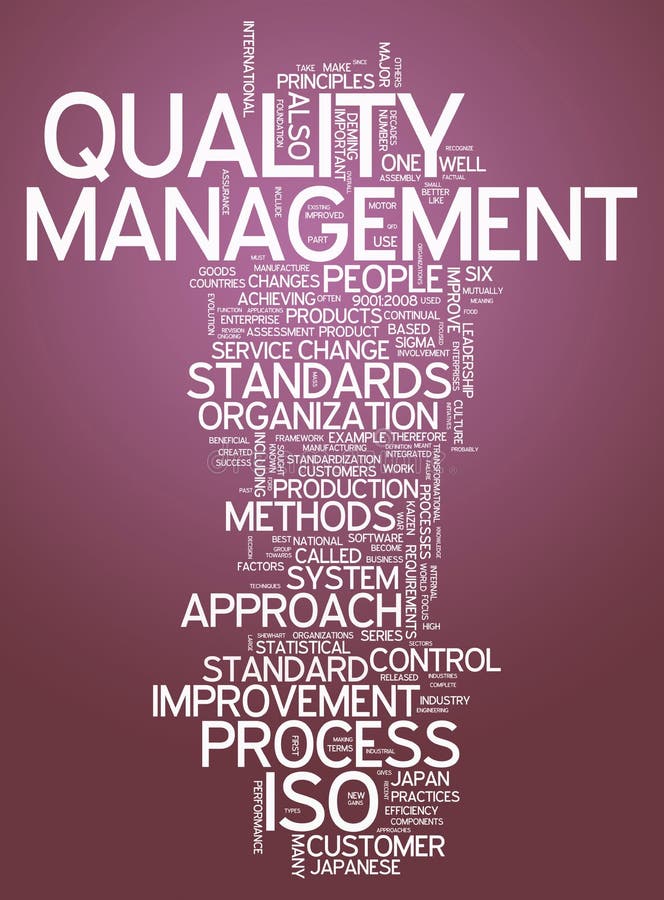 Word Cloud Quality Management Stock Illustration - Illustration of ...