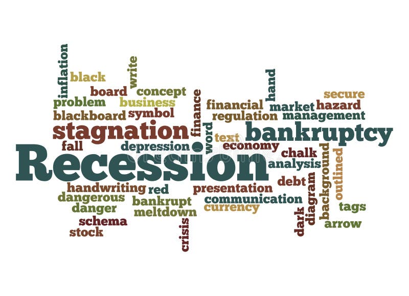 Word Cloud with RECESSION Concept Stock Photo - Image of debt, analysis ...