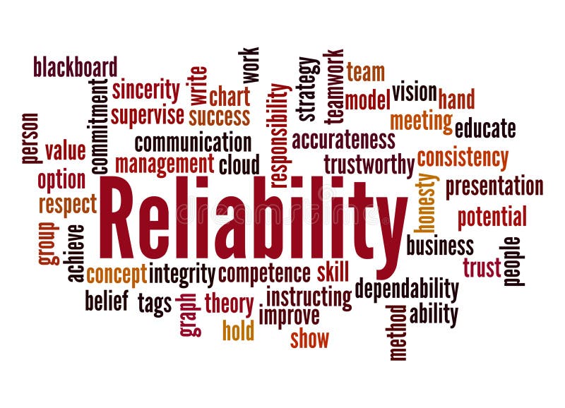 Word Cloud with RELIABILITY Concept Stock Image - Image of business ...