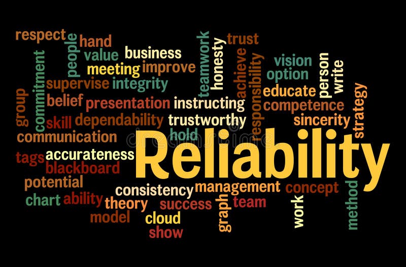 Word Cloud with RELIABILITY Concept Stock Illustration - Illustration ...