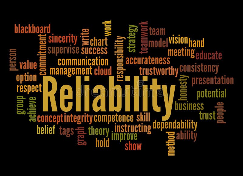 Word Cloud with RELIABILITY Concept Stock Illustration - Illustration ...