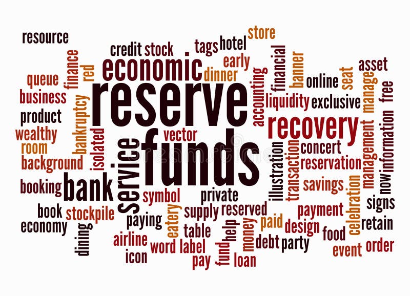 Reserve Funds Word Cloud Concept Stock Illustration - Illustration of ...