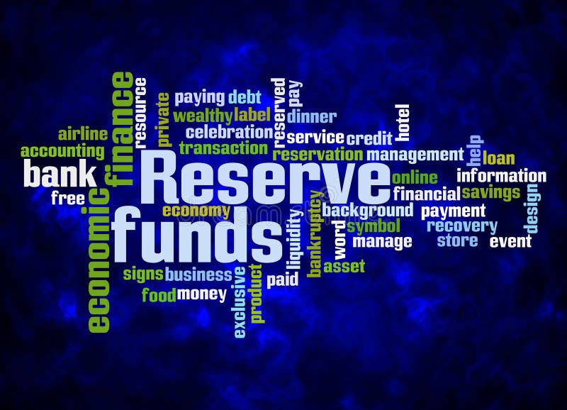 Reserve Funds Word Cloud Concept Stock Illustration - Illustration of ...