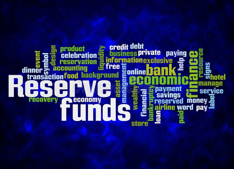 Reserve Funds Word Cloud Concept Stock Illustration - Illustration of ...