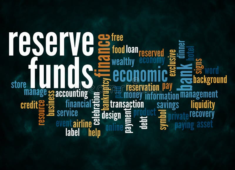 Reserve Funds Word Cloud Concept Stock Illustration - Illustration of ...