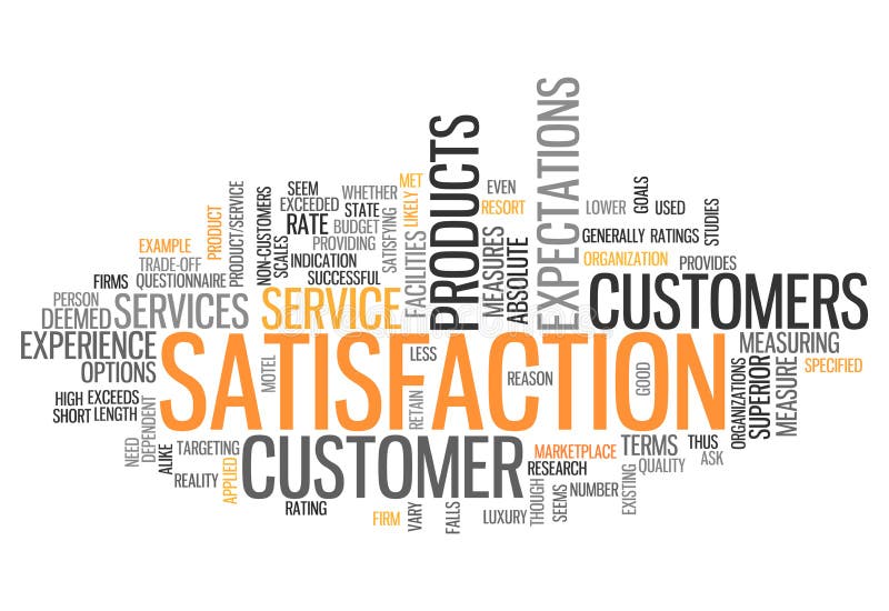 Word Cloud Satisfaction stock illustration. Illustration of happy ...