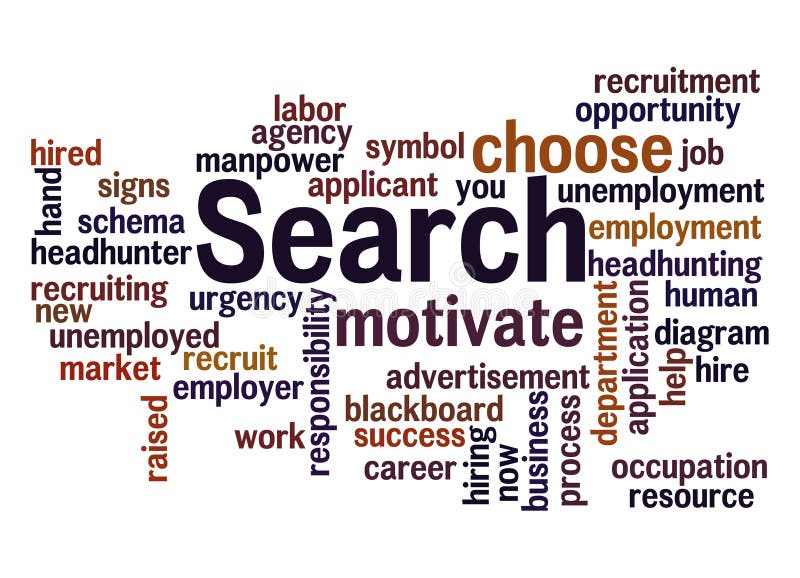 Word Cloud with SEARCH Concept Stock Illustration - Illustration of ...