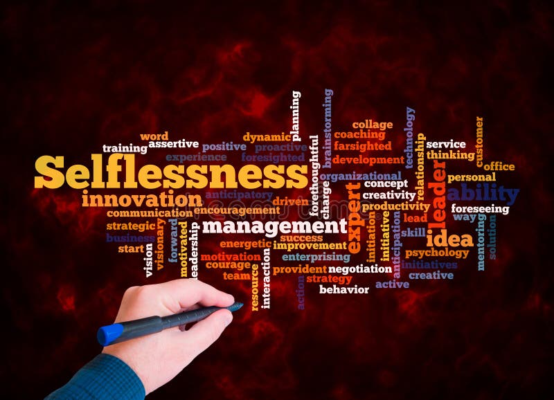 Word Cloud with SELFLESSNESS Concept Create with Text only Stock Photo ...