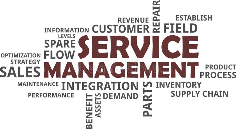 Word Cloud - Service Management Stock Vector - Illustration of customer ...