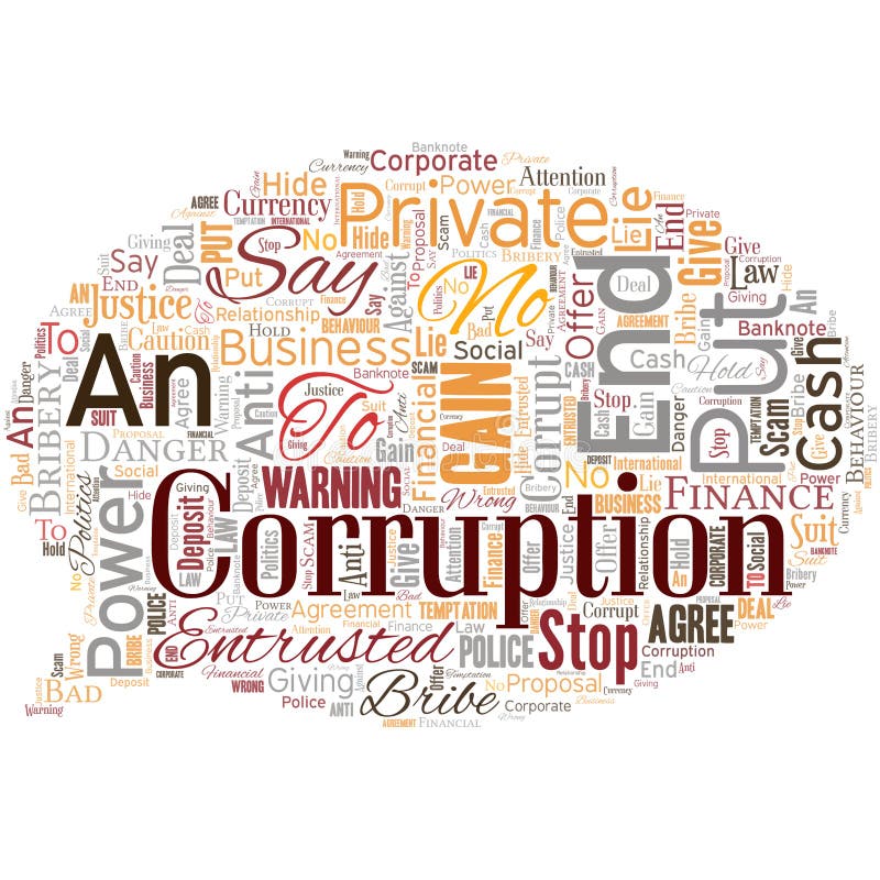 Say No To Corruption Stock Illustrations – 132 Say No To Corruption ...
