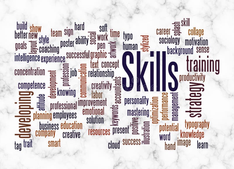 Word Cloud with SKILLS Concept Create with Text only Stock Photo ...