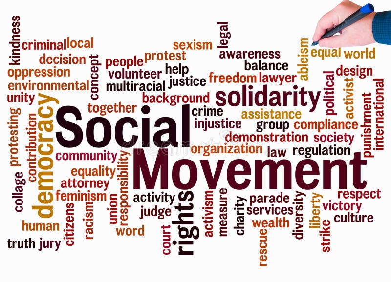 Word Cloud with SOCIAL MOVEMENT Concept Create with Text only Stock Illustration - Illustration ...