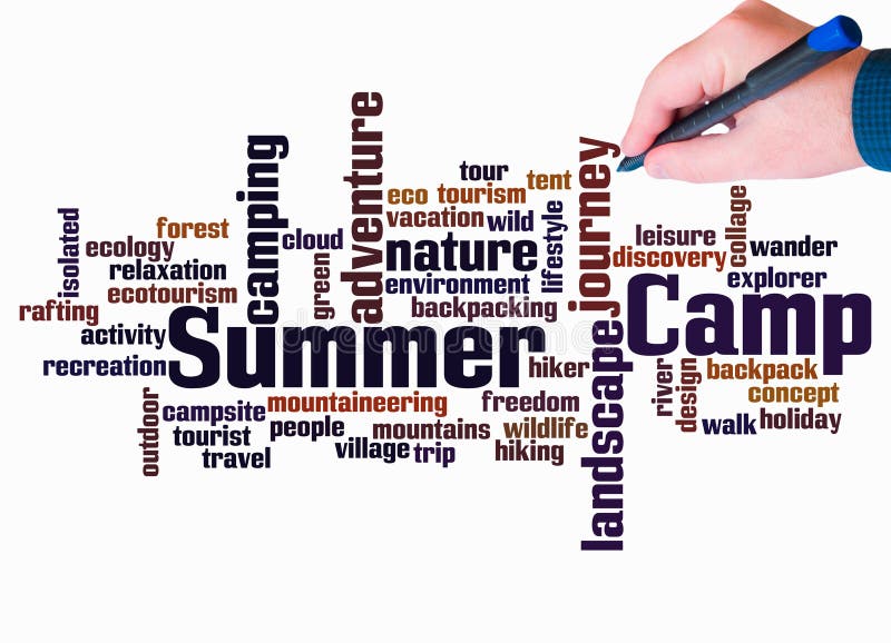Word Cloud with SUMMER CAMP Concept Create with Text only Stock Image ...